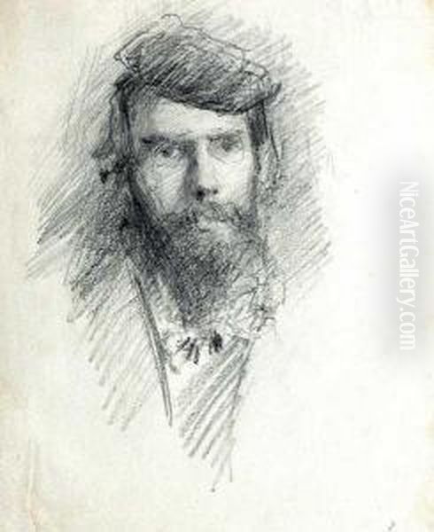Portrait Of 'ae' George Russell oil painting reproduction by John ...
