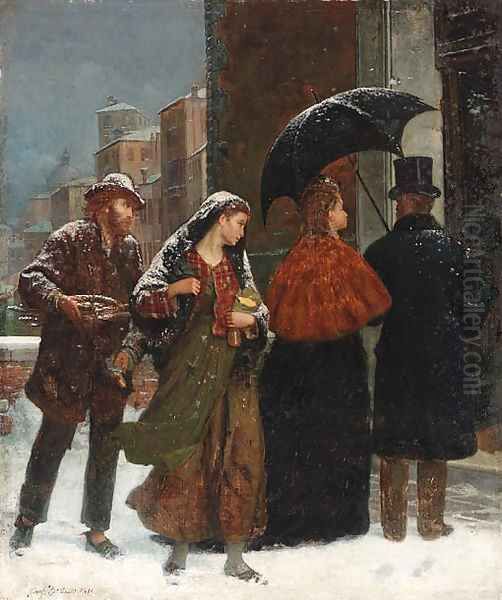 The rich and poor oil painting reproduction by Giovan Francesco ...