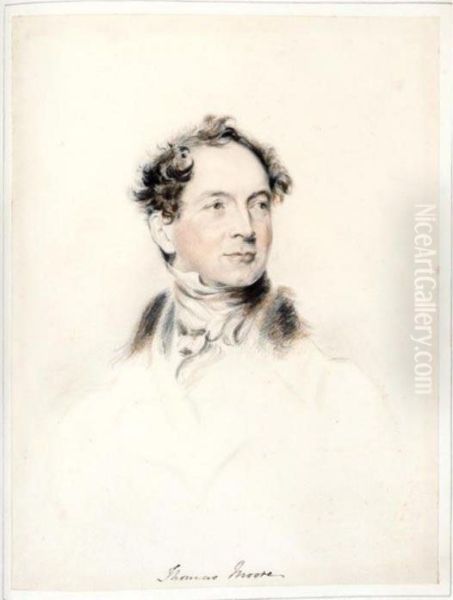 Portrait Of Thomas Moore oil painting reproduction by Sir Thomas ...
