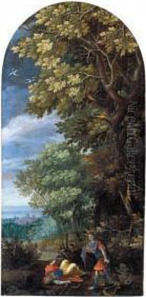 Apollo And Coronis oil painting reproduction by Denys Van Alsloot ...