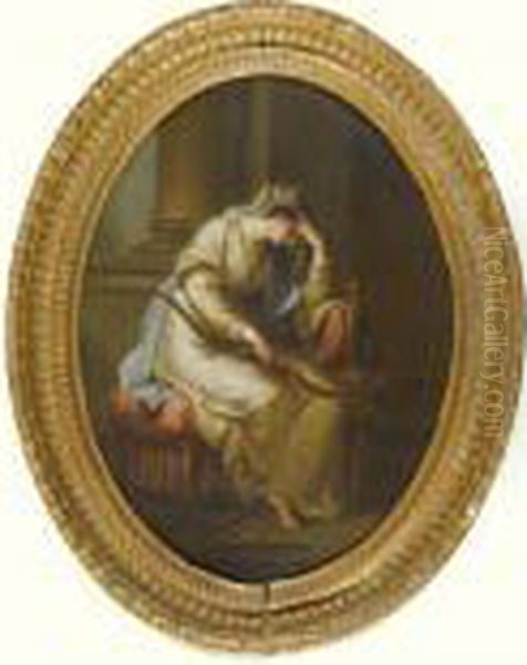 Penelope With The Bow Of Ulysses oil painting reproduction by Angelica ...