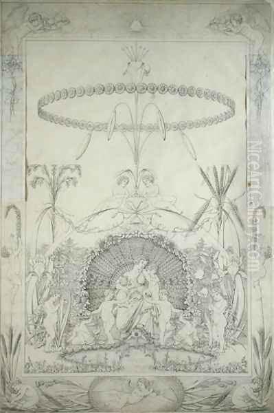 Day oil painting reproduction by Philipp Otto Runge - NiceArtGallery.com