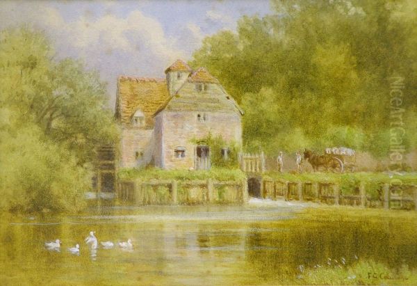 Maple Durham Mill oil painting reproduction by Francis George Coleridge ...