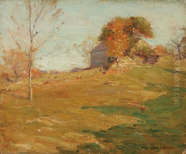 The Old Hay Barn oil painting reproduction by Frank Alfred Bicknell ...