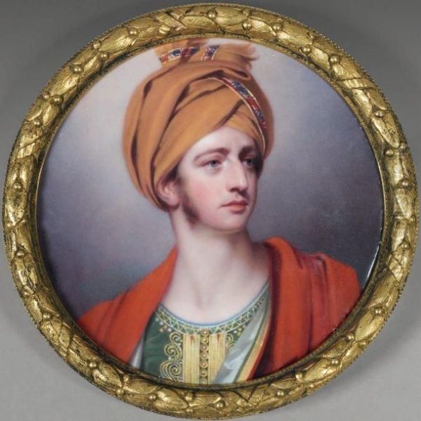 Portrait De Henry-philippe Hope oil painting reproduction by Henry Bone ...