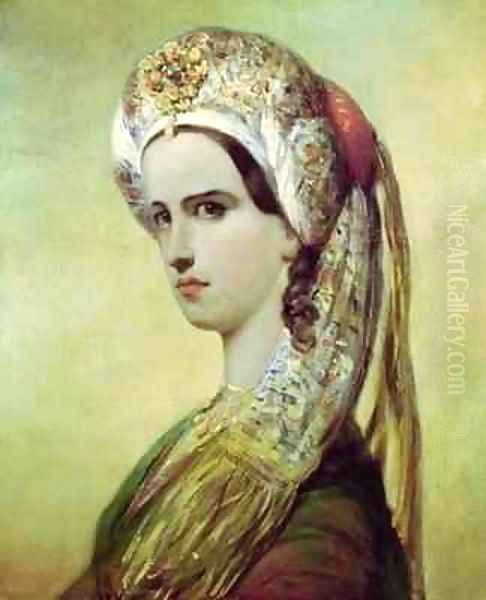 Portrait of Rachel 1821-58 oil painting reproduction by Achille-Jacques ...