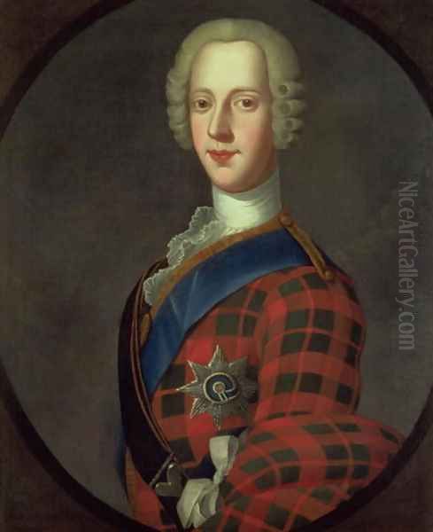 Prince Charles Edward Stuart Bonnie Prince Charlie, 1720-88 oil ...