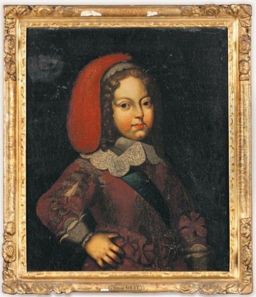 Portrait De Louis Xiv oil painting reproduction by Claude Deruet - NiceArtGallery.com