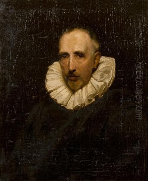 Portrait Of Cornelius Van Der Geest oil painting reproduction by Sir ...