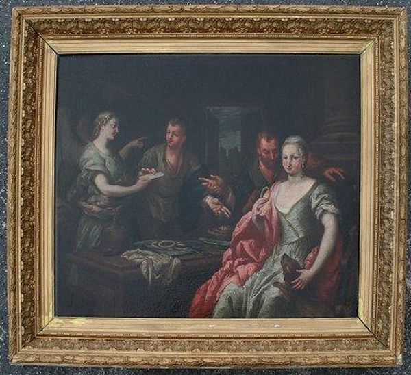 Allegory Of Fidelity oil painting reproduction by Giuseppe Gambarini ...