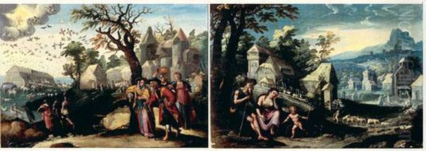 L'arche De Noe oil painting reproduction by Jan Soens - NiceArtGallery.com