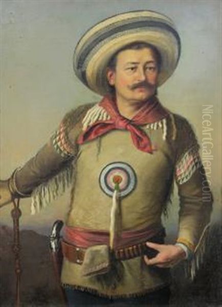 Mexican Cowboy Painting