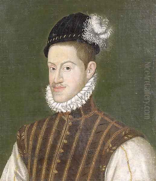 Portrait of Emperor Rudolf II 1552-1612 before 1576 oil painting ...
