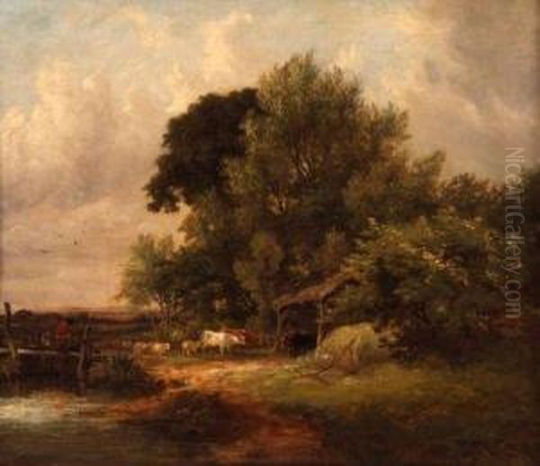 A Study At Islington oil painting reproduction by George Burrell ...