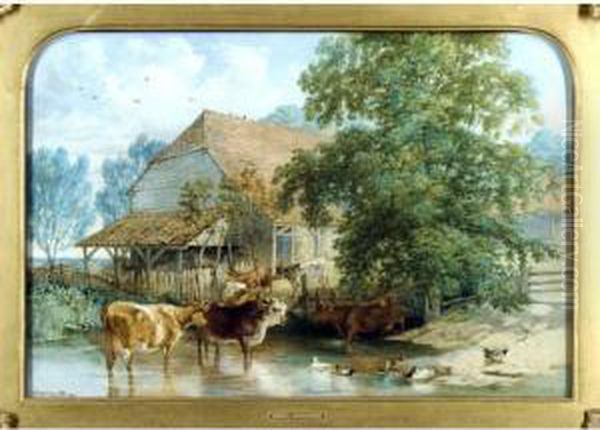 A Spring Morning oil painting reproduction by Harrison William Weir ...
