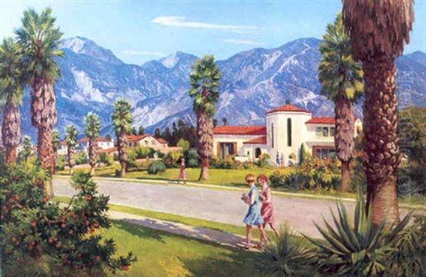 Altadena oil painting reproduction by Christian Siemer - NiceArtGallery.com