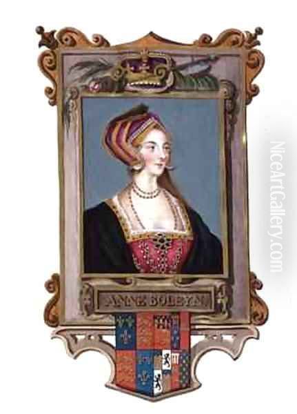 Portrait of Anne Boleyn 2nd Queen of Henry VIII as a Young Woman from ...
