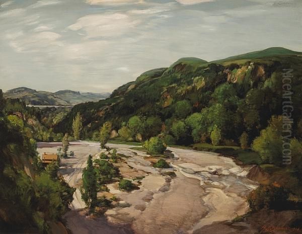 Santa Ynez, Near Santa Barbara oil painting reproduction by Henry ...