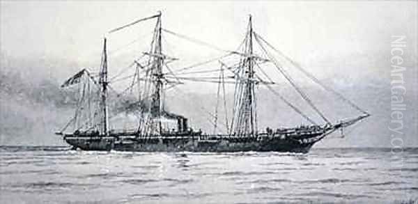 US Sloop of War Kearsage of the Federal Navy oil painting reproduction ...