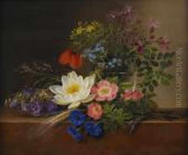 Signed And Dated J. L. Jensen 1832. Oil On Panel oil painting ...