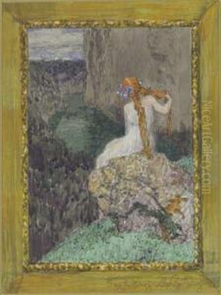 Bergfruhling oil painting reproduction by Alexander Rothaug ...