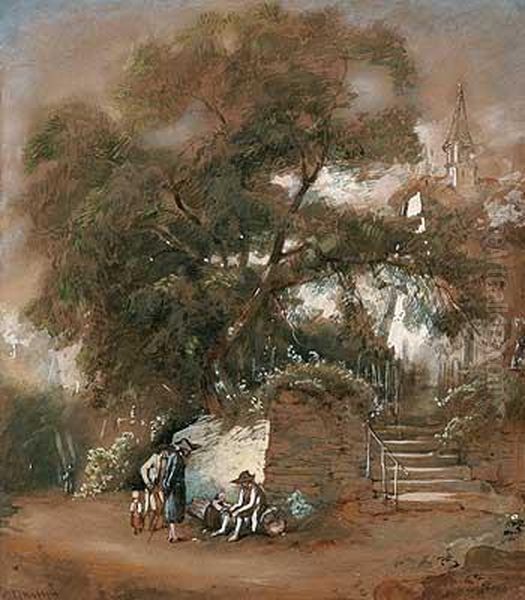 Untitled oil painting reproduction by Peter Philipp Rumpf ...