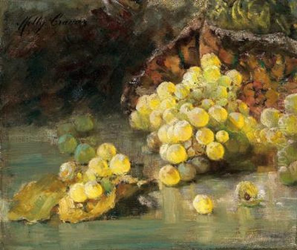 Still Life With Wine Grapes oil painting reproduction by Molly Cramer ...