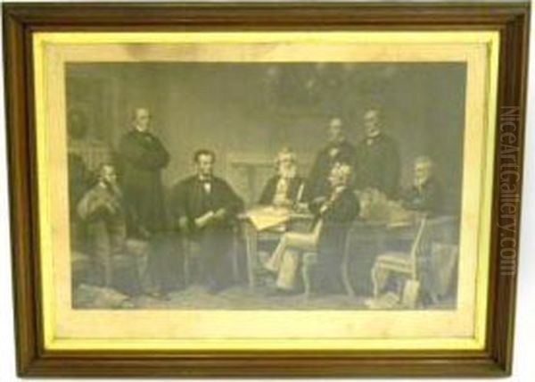 The First Reading Of The Emancipation Proclamation Before The Cabinet ...