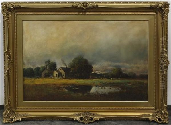 Farm Scene oil painting reproduction by Paul R. Koehler ...