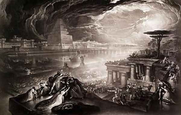 The Fall of Babylon oil painting reproduction by John Martin ...