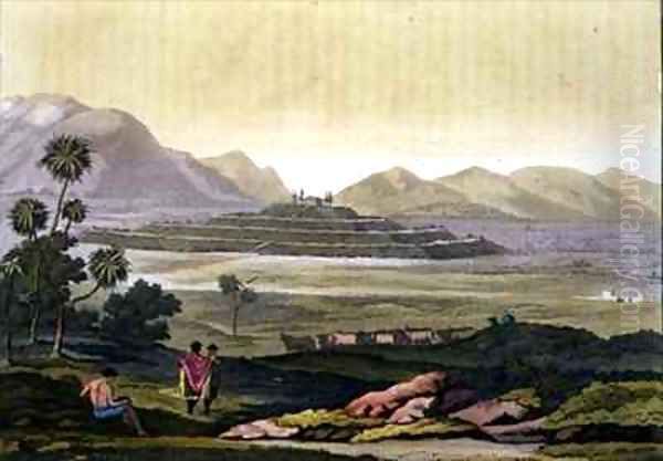 Teocalli the Great Temple at Tenochtitlan Mexico Aztec oil painting ...