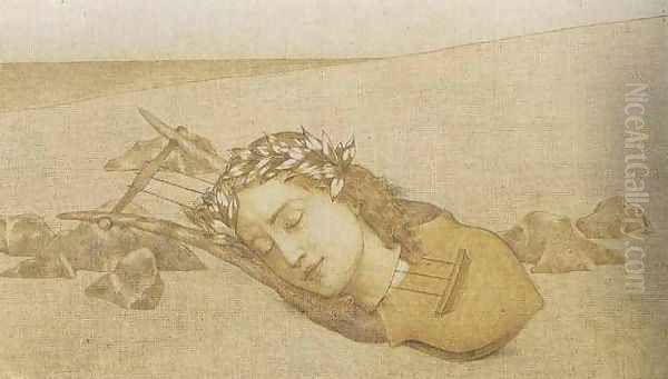 Orpheus Painting Lyre