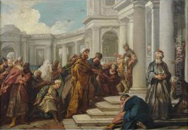 Le Dedain De Mardochee oil painting reproduction by Jean Francois de ...