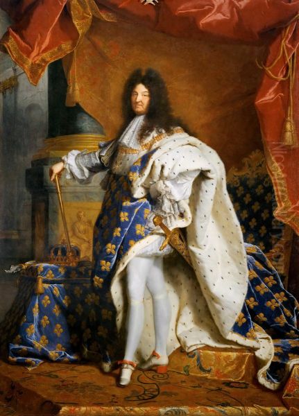 Portrait Of Louis Xiv oil painting reproduction by Hyacinthe Rigaud ...