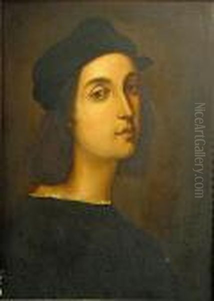 Self Portrait oil painting reproduction by Raphael (Raffaello Sanzio of ...