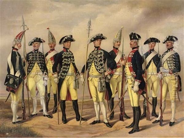 The Prussian Military In Circa 1786 - Soldiers Of The Infantry And ...