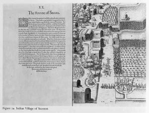 Indian Village of Secoton oil painting reproduction by John White ...