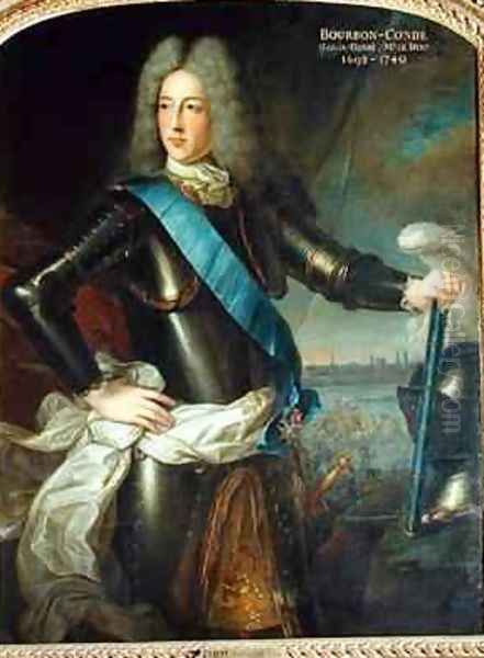 Portrait of Louis Henri de Bourbon 1692-1740 Prince of Conde oil ...