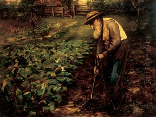 An Old Man's Garden oil painting reproduction by Mary Ella Dignam ...