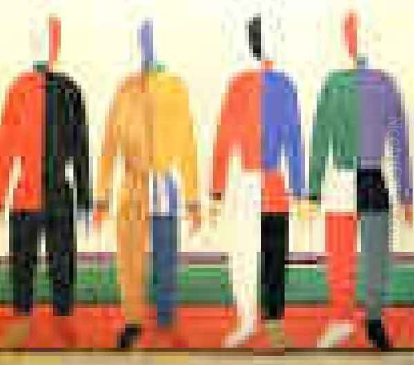 Suprematist Painting (eight Red Rectangles)