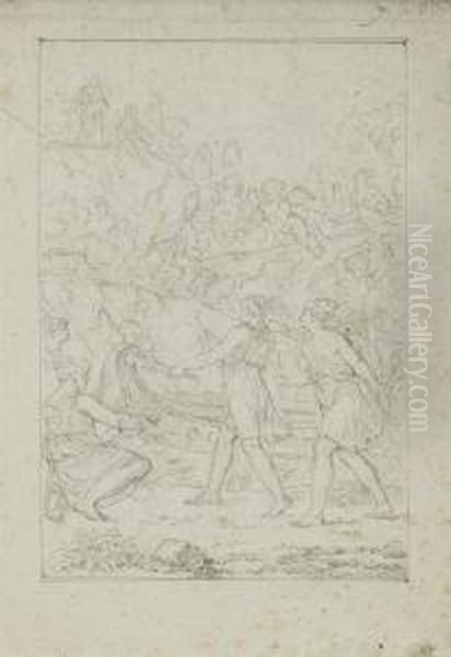 Telemaque Aborde Dans L'ile De Calypso oil painting reproduction by ...