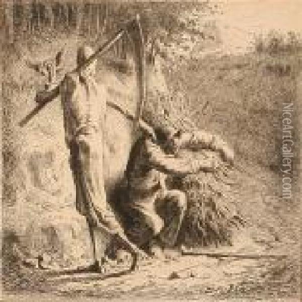 Death And The Woodcutter oil painting reproduction by Jean-Francois ... Death And The Woodcutter oil painting reproduction by Jean-Francois ...