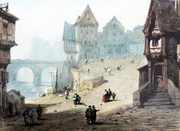 Medieval Town Painting