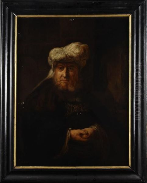 Man I Turban oil painting reproduction by Rembrandt Van Rijn ...