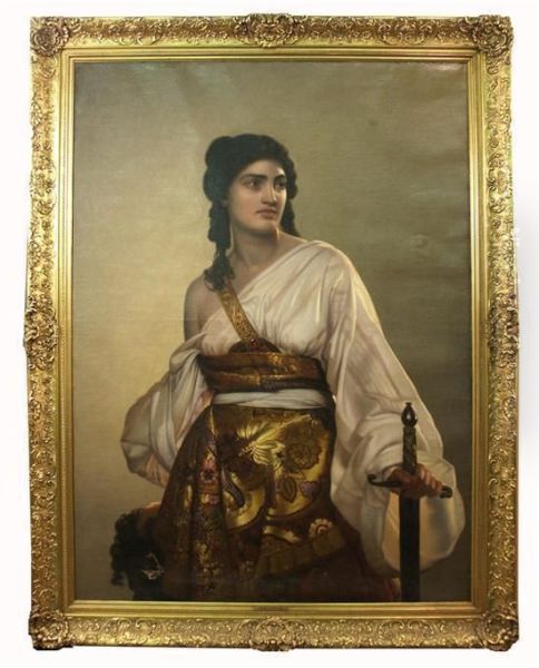 Judith oil painting reproduction by August Riedel - NiceArtGallery.com