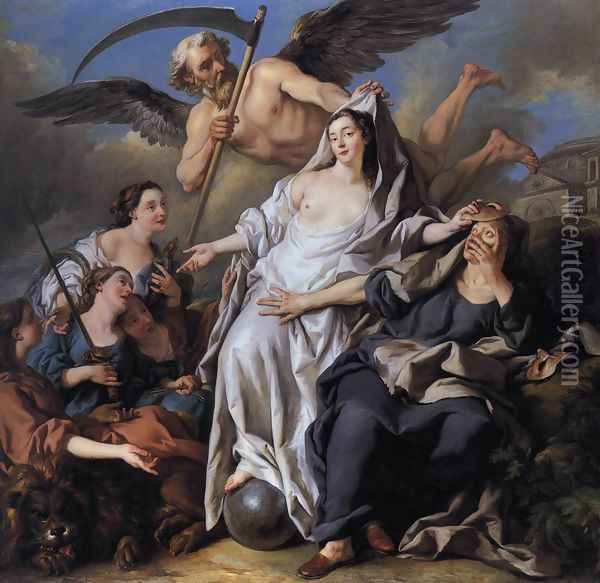 An Allegory of Time Unveiling Truth 1733 oil painting reproduction by ... An Allegory of Time Unveiling Truth 1733 oil painting reproduction by ...