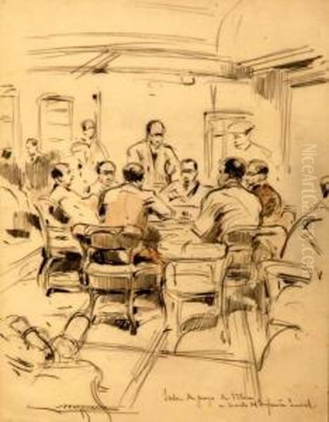 Sala De Juego oil painting reproduction by Nicanor Vazquez Ubach ...