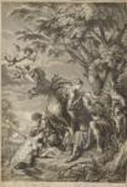 Rinaldo And Armida (a Pair) oil painting reproduction by Sir Anthony ...