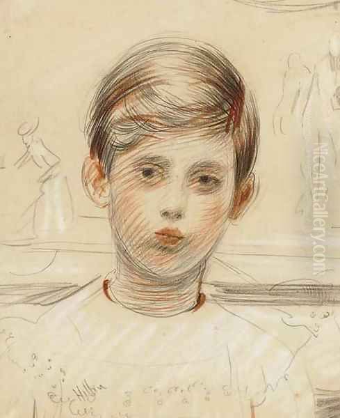 Portrait de Jean Helleu à dix ans oil painting reproduction by Paul ...