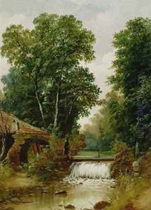 Stapleton Glen oil painting reproduction by Henry Harris ...